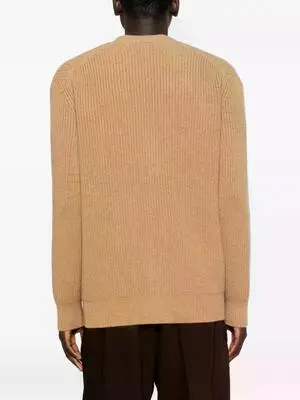 Malo Ribbed-knit V-neck Cardigan