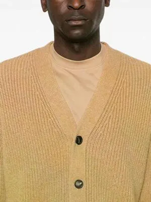 Malo Ribbed-knit V-neck Cardigan