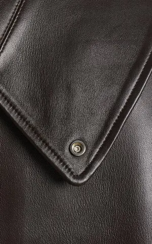 Co Flying Collar Leather Moto Jacket