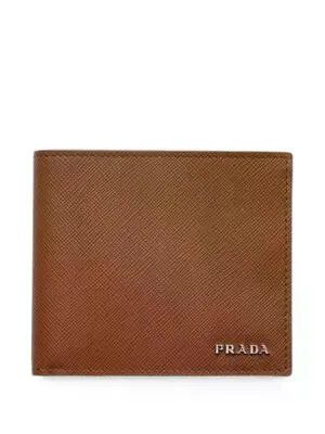 Prada Saffiano Leather Wallet - Brown