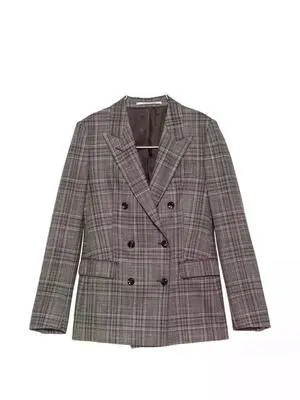 Tagliatore Prince Of Wales Check Double-breasted Jacket - Grey