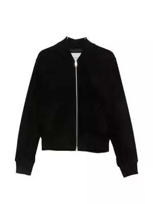 AMI Paris Zip-up Bomber Jacket - Black