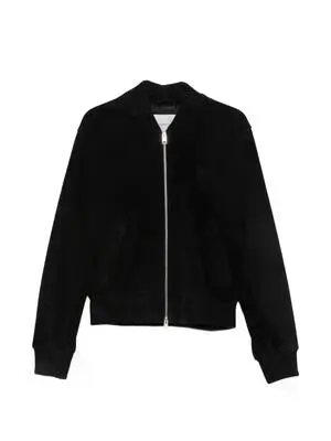 AMI Paris Zip-up Bomber Jacket - Black
