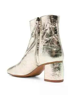 FORTE_FORTE Crinkled-effect Ankle Boots