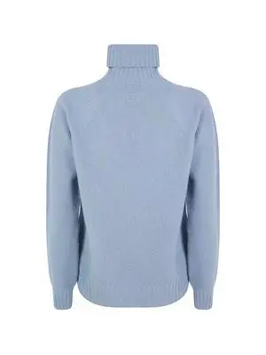 DRUMOHR Roll-neck Raglan-sleeve Sweater - Blue
