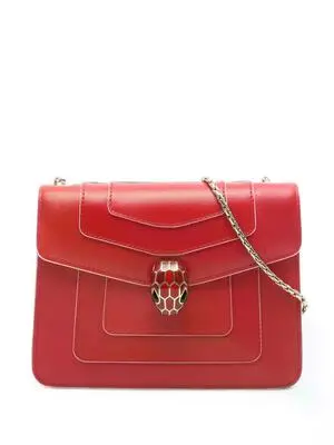 BVLGARI 2010s Serpenti Forever Shoulder Bag - Red