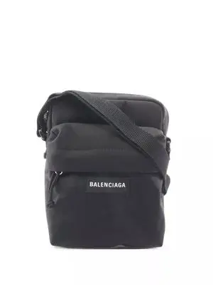 Balenciaga 2020s Explorer Messenger Bag - Black