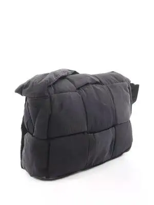 Bottega Veneta 2000s Small Cassette Intrecciato Shoulder Bag