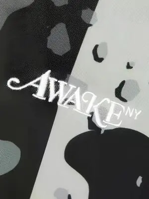 AWAKE NY Camo-print Striped T-shirt
