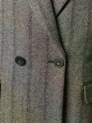 Stella McCartney Striped Double Breasted Coat