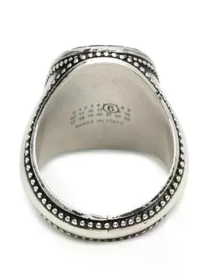 MAISON MARGIELA Burnished Effect Signet Ring