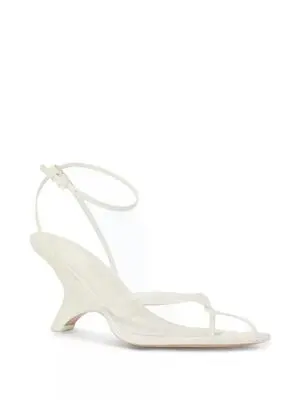 Simkhai Kelsey Leather Heel Sandals