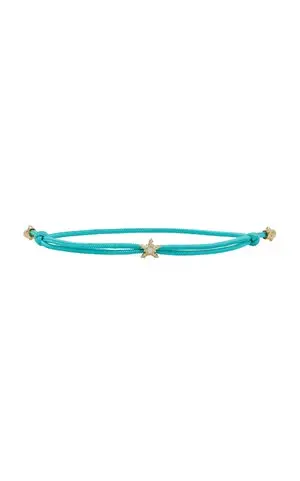 Bea Bongiasca Stellina 9k Gold Diamond Charm Bracelet - Blue