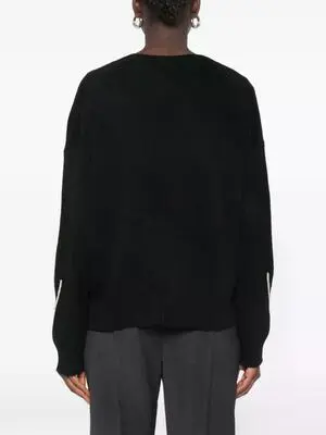 Eric Bompard V-neck Cashmere Sweater With Side Slits
