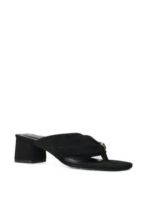 Simkhai Stella Block-heel Suede Sandals