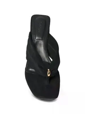 Simkhai Stella Block-heel Suede Sandals