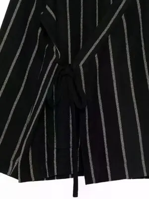 UMA WANG Wool Pinstripe Wrap Jacket