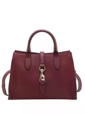 Gucci 2000-2015 Medium Grained Calfskin Soft Jackie Tote Satchel - Red