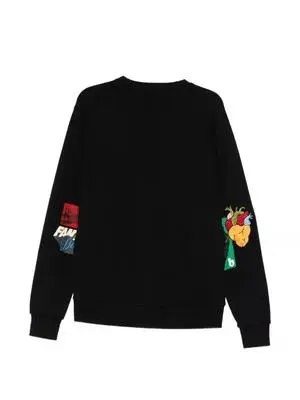 Undercover Zip-detail Embroidered Sweatshirt