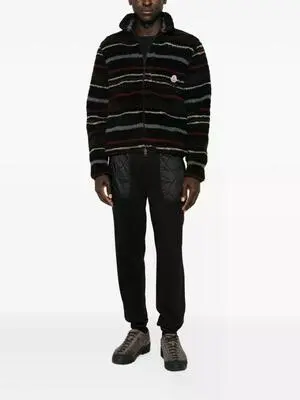 Moncler Striped Zip-up Cardigan