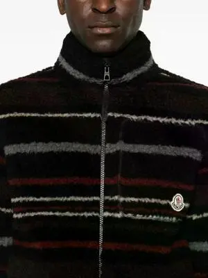 Moncler Striped Zip-up Cardigan