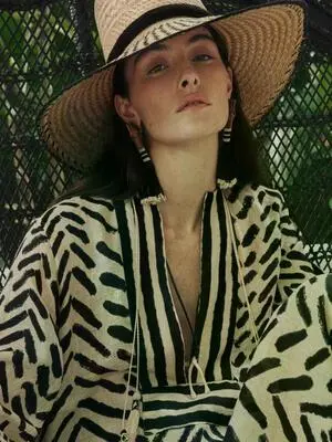 Johanna Ortiz Bamboo Effect Tassel Earrings - Brown