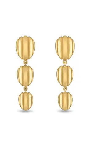 PAMELA ZAMORE Eos Triple Egg Earrings - Gold