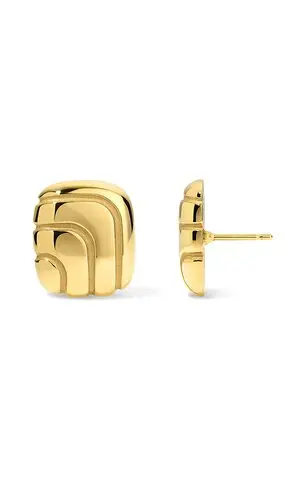 PAMELA ZAMORE Labyrinth Stud Earrings