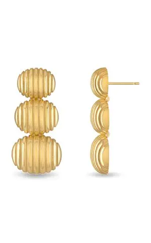 PAMELA ZAMORE Isla Triple Oval Earrings