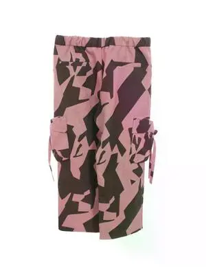 LOUIS VUITTON Geometric Print Cargo Pants - Pink