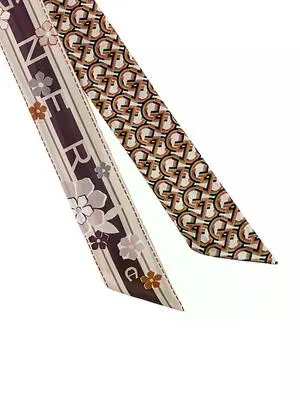 AIGNER Floral And Logo-print Bandana