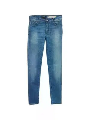Just Cavalli Faded-effect Skinny-leg Jeans - Blue