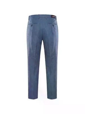 MOORER Anton Drawstring-waist Trousers - Blue