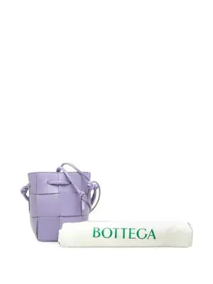 Bottega Veneta Mini Nappa Maxi Intrecciato Cassette Bucket Bag - Purple