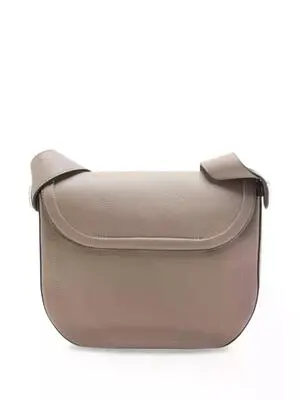 Fendi 2020-2026 Chiodo Leather Crossbody Bag - Grey