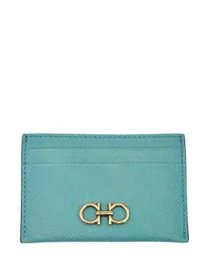 FERRAGAMO Gancini Card Holder - Blue