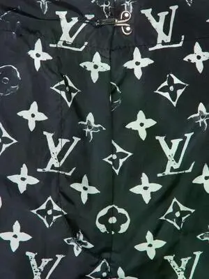 LOUIS VUITTON Monogram Print Zip-fastening Shorts
