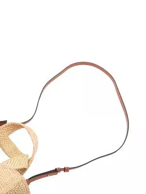 Loewe 2010-2026 Small Raffia Font Tote Satchel
