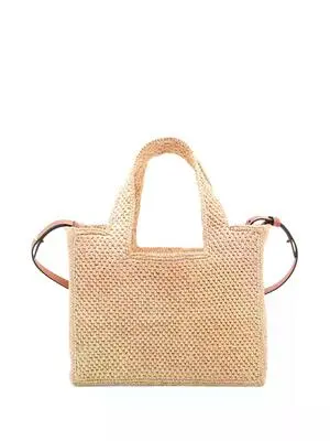 Loewe 2010-2026 Small Raffia Font Tote Satchel