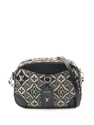 LOUIS VUITTON Mini Monogram Jacquard Since 1854 Deauville Crossbody Bag - Black