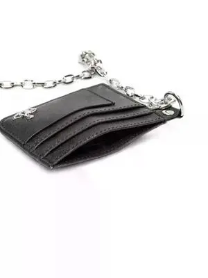 VIVIENNE WESTWOOD Orb-plaque Chain-detail Cardholder