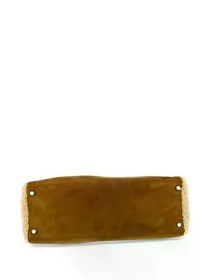 Hermès 2005 35 Kelly Shearling-trim Two-way Handbag