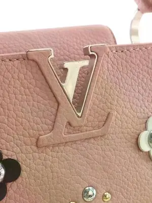 LOUIS VUITTON 2019 Taurillon Mechanical Flowers Capucines Bb Satchel