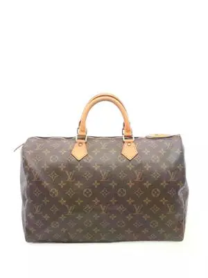 LOUIS VUITTON 1992 40 Monogram Speedy Holdall - Brown