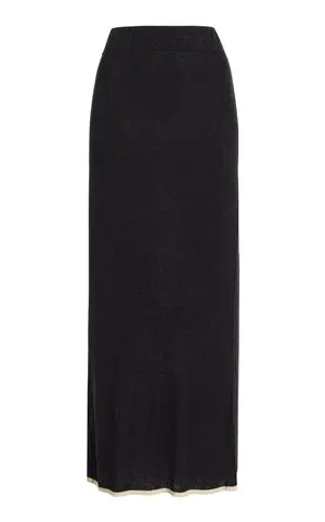 THIRD FORM Bound Knit Midi Skirt - Black