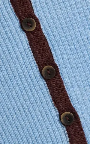 THIRD FORM Bound Knit Cardigan - Blue