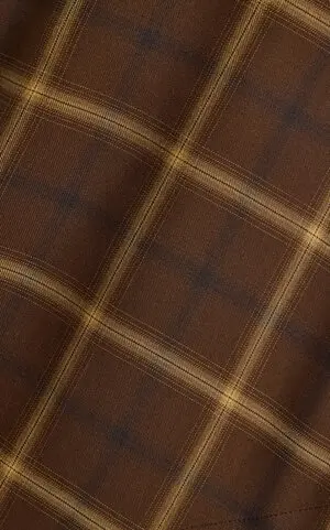 Co Asymmetric Check Plaid Full Skirt