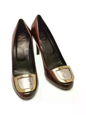 ROGER VIVIER Belle Vivier Leather Pumps