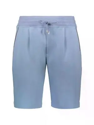 MOORER Broderick Drawstring Waist Pleated Shorts