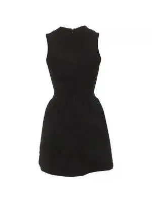 Red Valentino Polka-dot Jacquard Mini Dress - Black